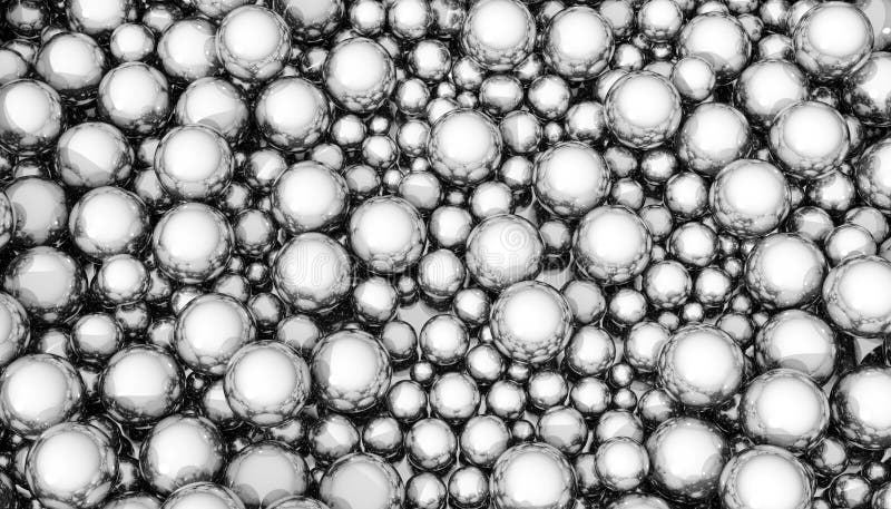 Silver spheres stock illustration. Illustration of shape - 76795643