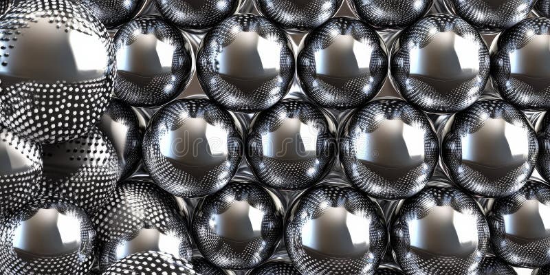 Silver Spherical Carbon Textures with a Polished and Glossy Effect ...