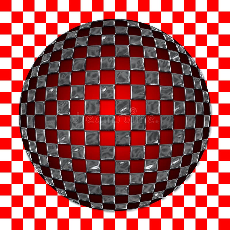 Op-art red sphere stock vector. Illustration of isolated - 3060679