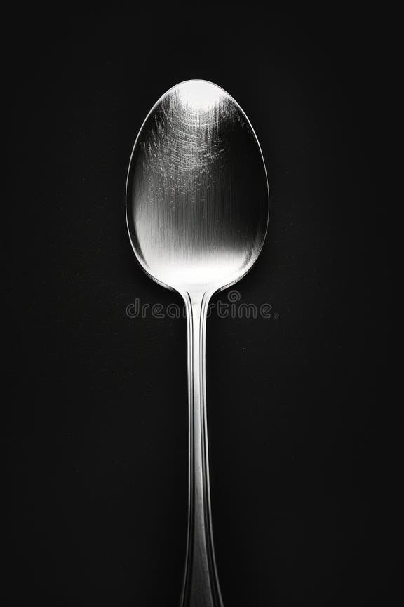 Silver Spoon Reflection stock image. Image of dark, spoon - 366136071