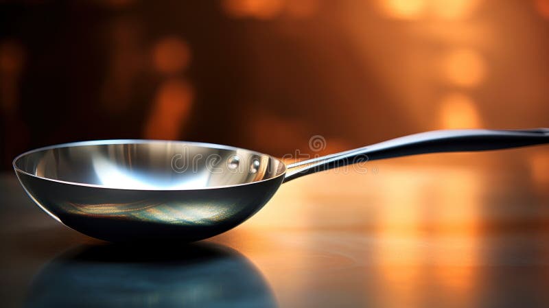 A Silver Spoon Sitting on a Table, AI Stock Image - Image of cooking ...