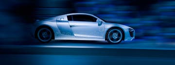 Silver sports car stock photo. Image of german, driving - 8651342