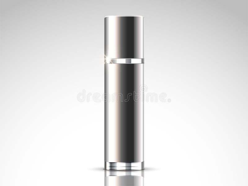 Silver spray mockup stock vector. Illustration of element - 282911425