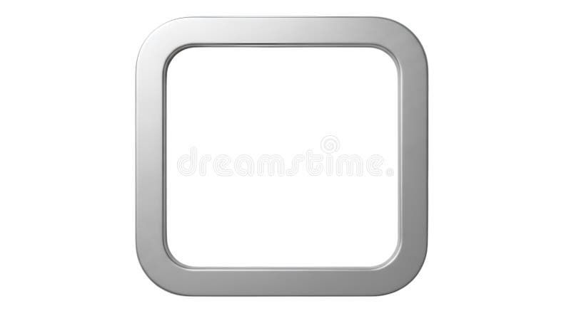 Simple Square Silver Metal Frame Stock Illustrations – 489 Simple ...
