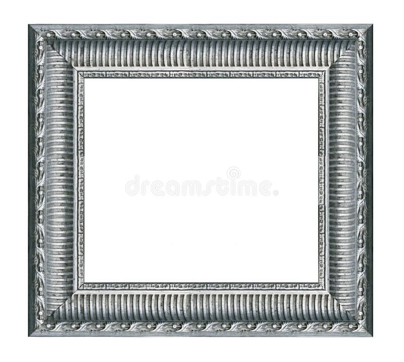 Silver square frame stock photo. Image of blank, ornament - 132336492