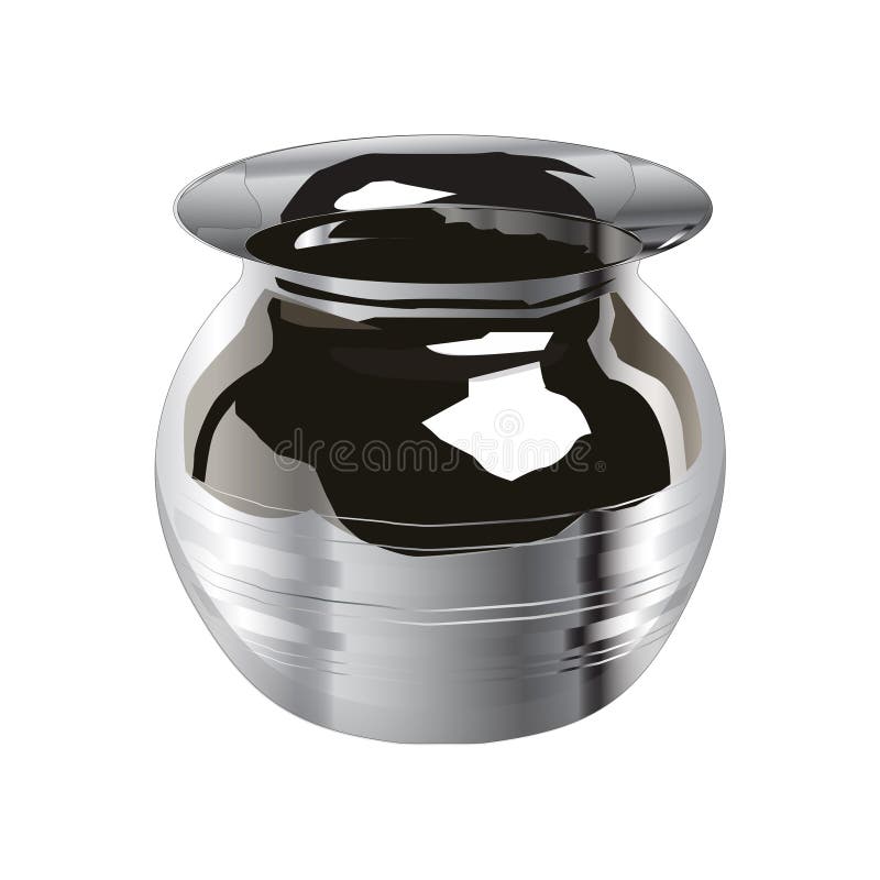 Silver Stainless Steel Ewer Illustration with White Background Vol 01 ...