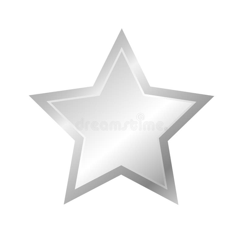 1 Silver Star stock vector. Illustration of argent, presentation ...