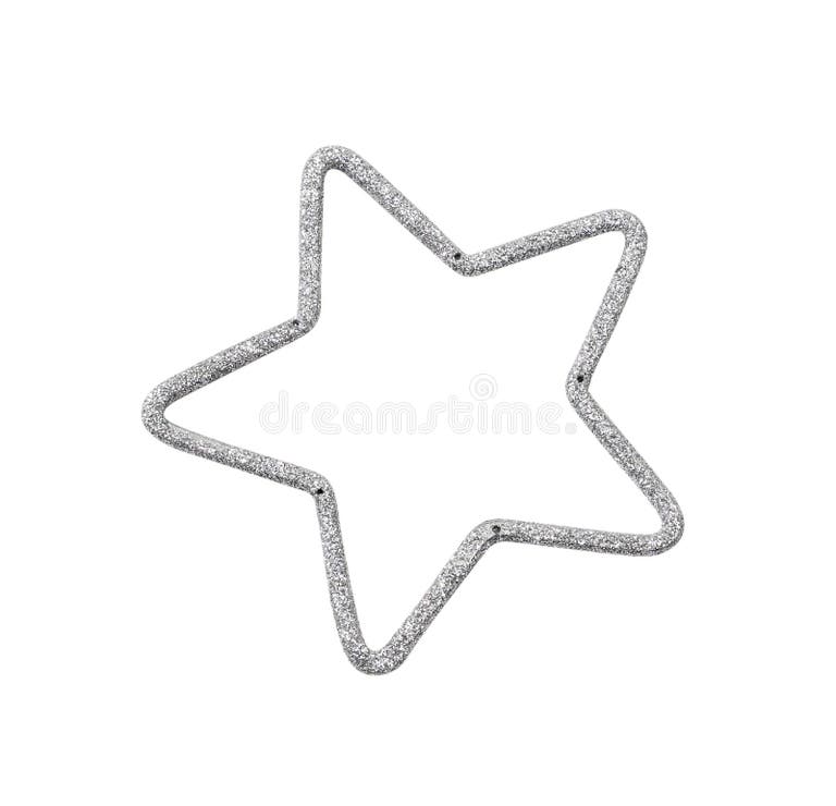 Silver star stock photo. Image of deco, isolated, shinny - 27179692