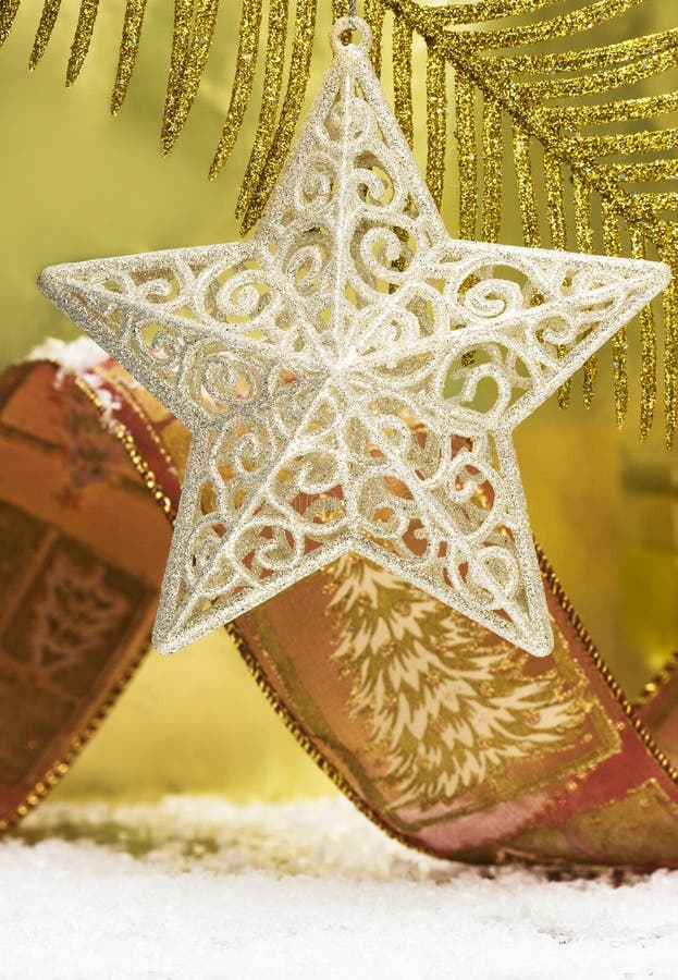Silver star stock photo. Image of decoration, sash, celebrate - 8591858