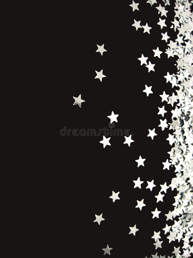 Silver star background stock photo. Image of black, confetti - 8337664