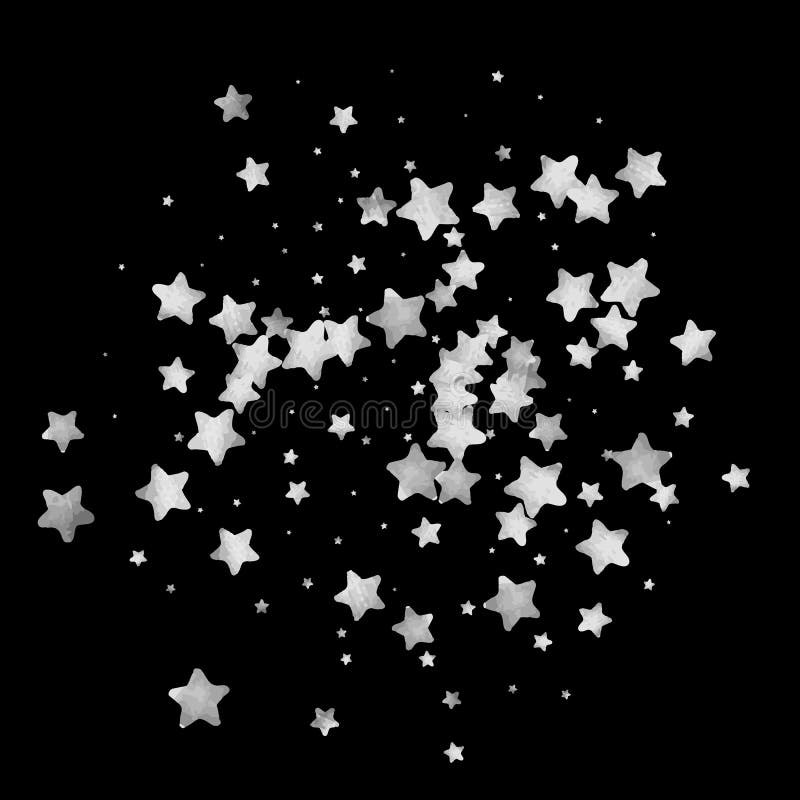 Silver Star Confetti Stock Vector Illustration Of Christmas 110554796