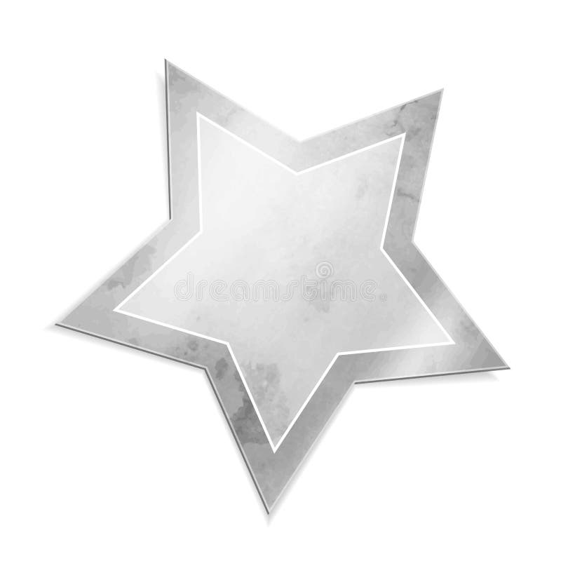 Silver Star Confetti Celebrations. Simple Festive Modern Design ...