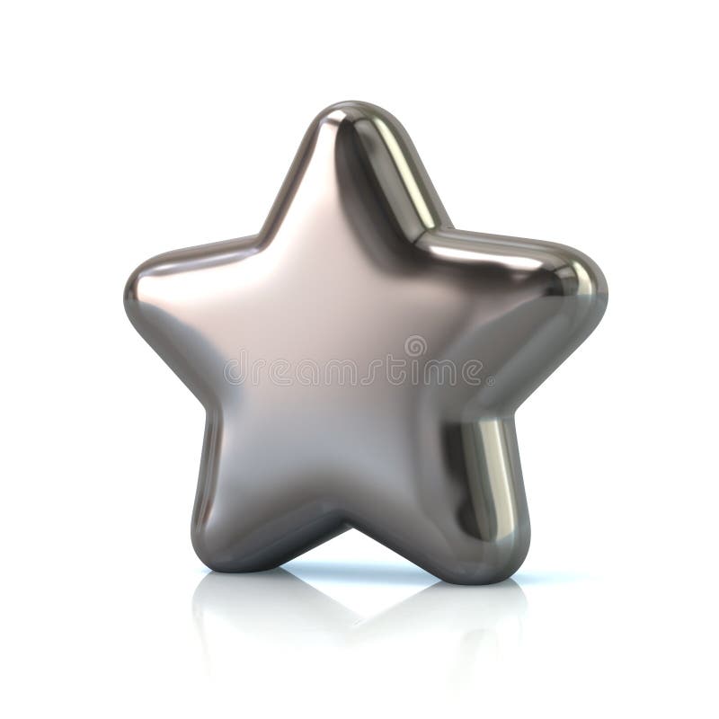 Silver star icon stock illustration. Illustration of modern - 93061599