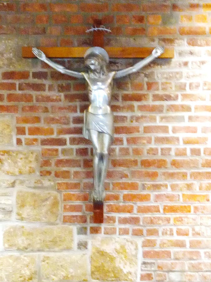 Crucifix of Jesus stock image. Image of memorial, lighting - 264284753