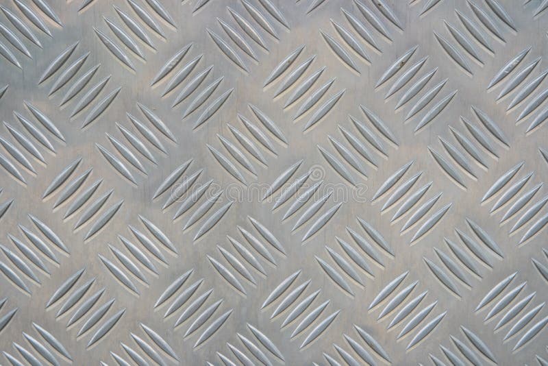 Silver Steel Checker Plate Background Stock Image - Image of iron ...