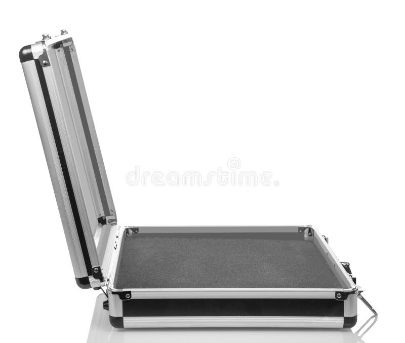 Empty suitcase in mid-air stock image. Image of background - 25410475