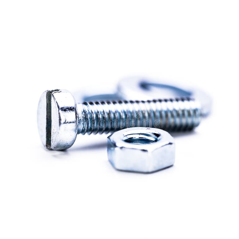 Silver Steel Hexagonal Tool Objects Macro Stock Image - Image of ...