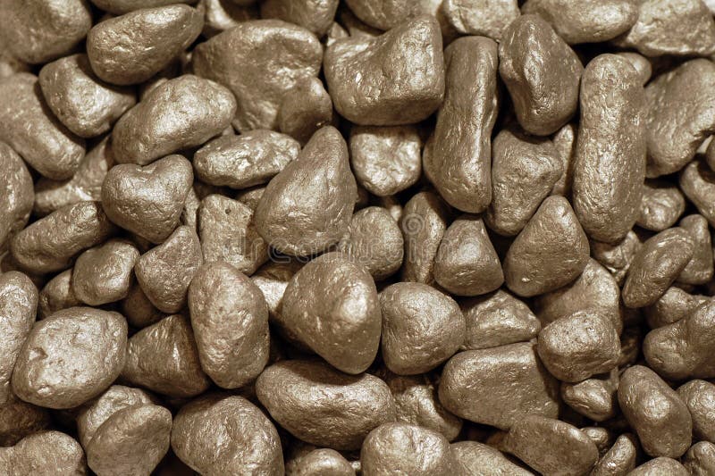 Silver Stones Background. Silver Granules Stock Photo - Image of ...
