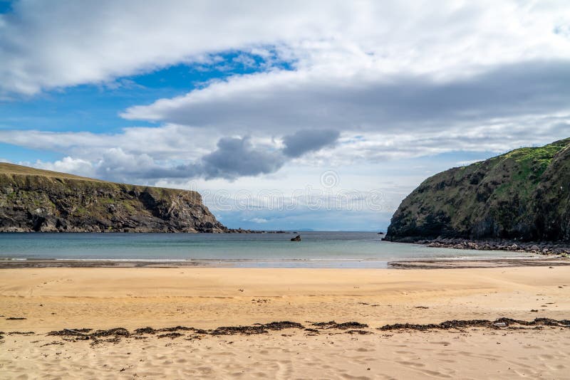 The Silver Strand in County Donegal - Ireland Stock Photo - Image of ...
