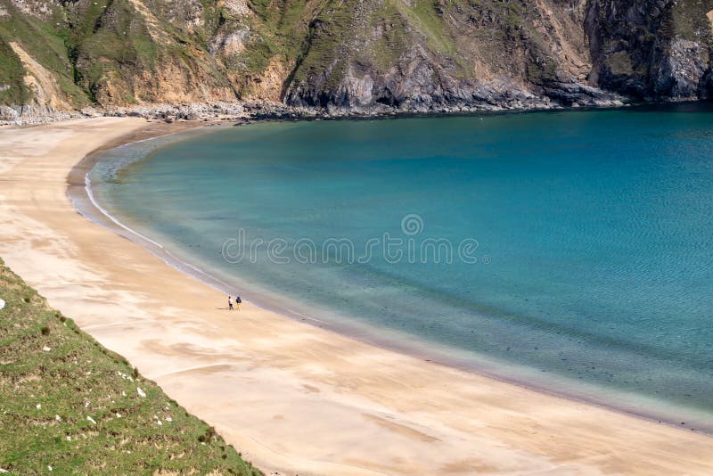 The Silver Strand in County Donegal - Ireland Stock Image - Image of ...