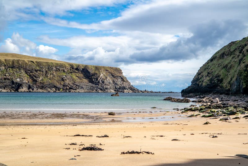 The Silver Strand in County Donegal - Ireland Stock Image - Image of ...