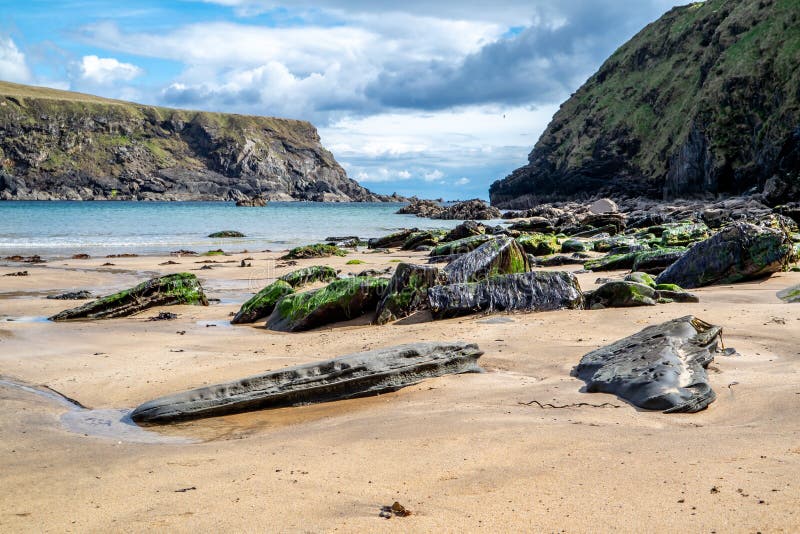 The Silver Strand in County Donegal - Ireland Stock Image - Image of ...
