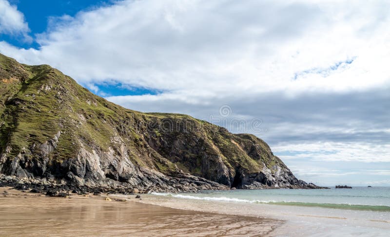 The Silver Strand in County Donegal - Ireland Stock Image - Image of ...
