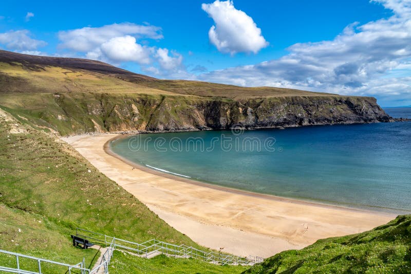 The Silver Strand in County Donegal - Ireland Stock Image - Image of ...