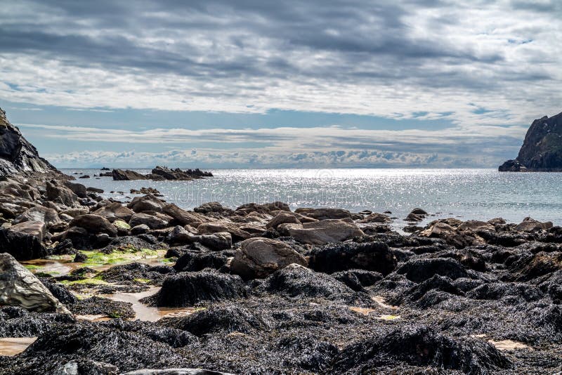 The Silver Strand in County Donegal - Ireland Stock Photo - Image of ...