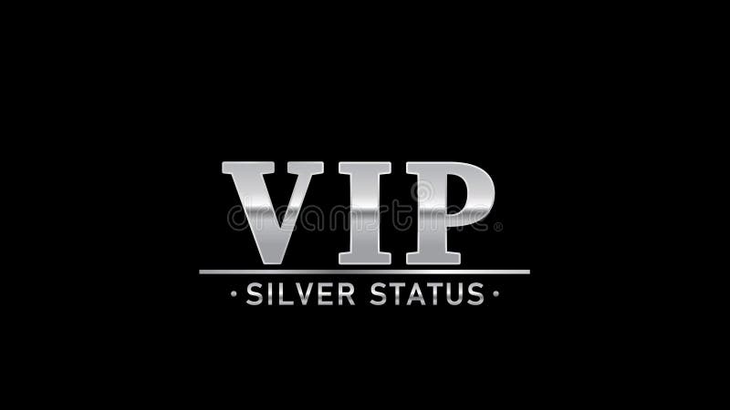 Silver Stylized Abbreviation of VIP Stock Footage - Video of person ...
