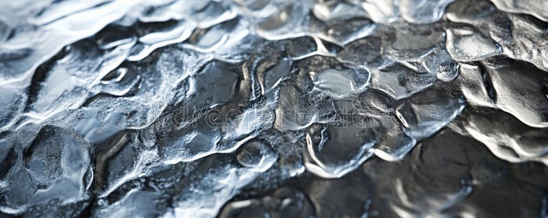 A Silver Surface with a Hammered Texture, Creating a Dimpled Effect ...