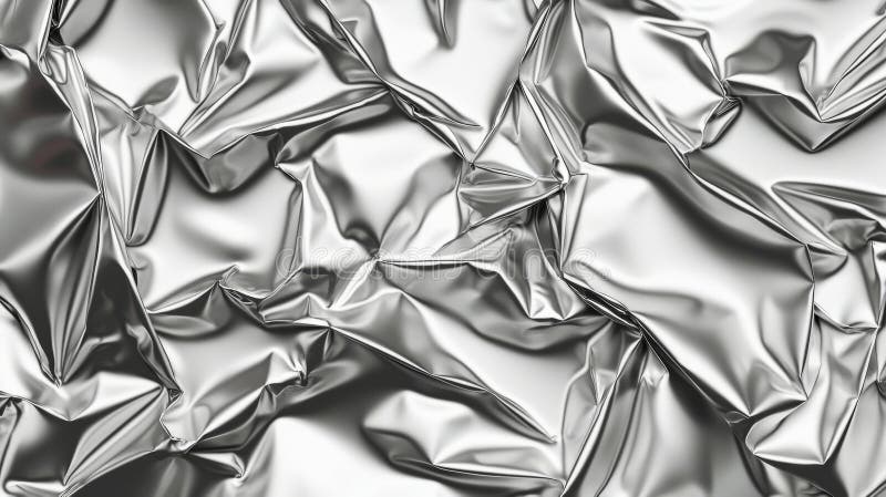 The Silver Surface of this Metallic Aluminum Foil Texture is Perfect ...