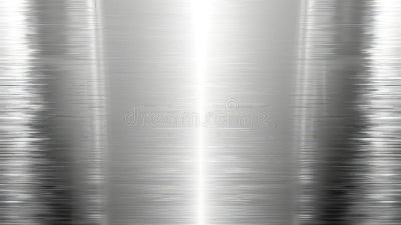 A Silver Surface with a Reflection of a Light Source Stock Photo ...