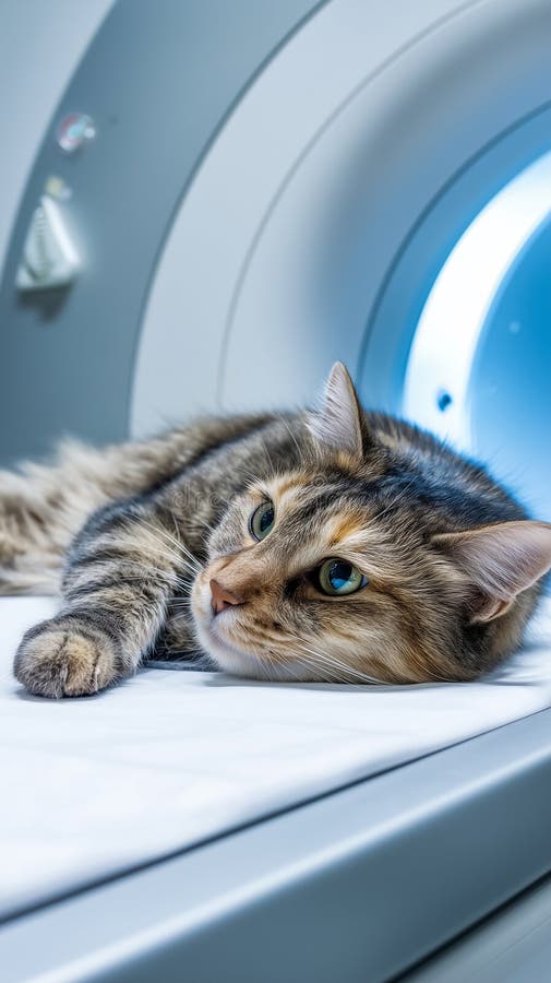 Silver Tabby Cat on Veterinary Examination Table - Pet Healthcare ...