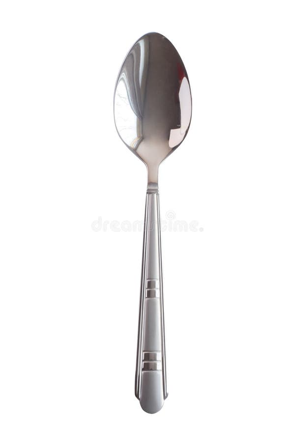 Silver Kitchen Table Set Spoon Fork Knife Isolated Stock Image - Image ...