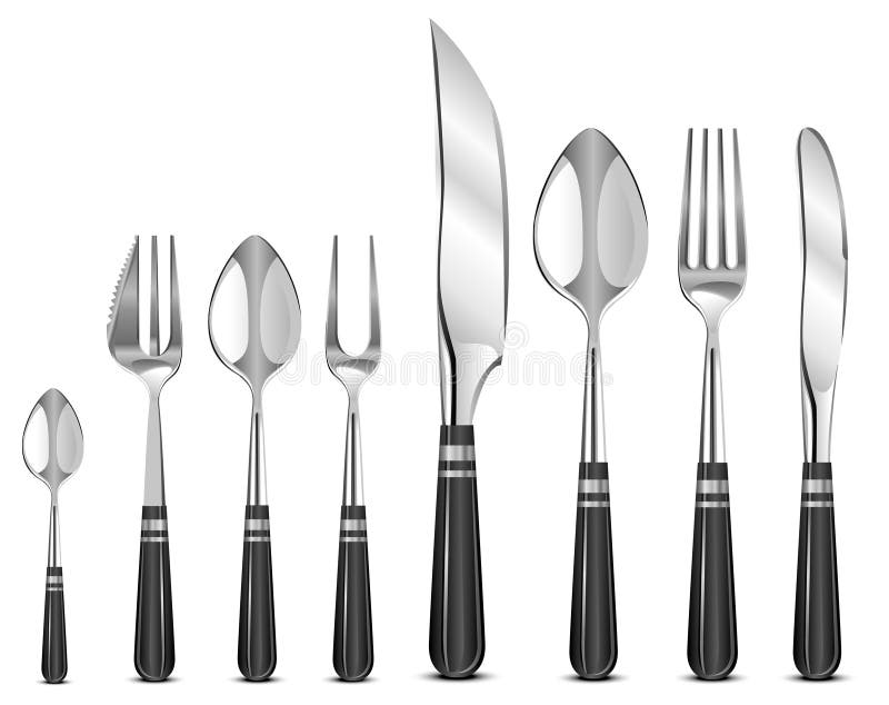 Eating utensils drawing stock vector. Illustration of kitchen - 22406236