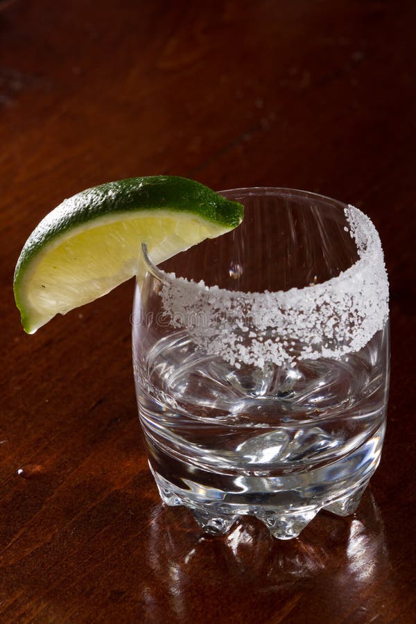 Silver Tequila on the Rocks Stock Image - Image of drink, drinking ...