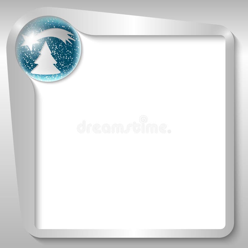 Silver text box stock vector. Illustration of message - 35121305