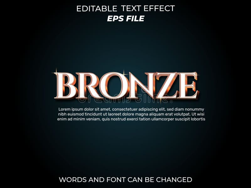 Silver Text Effect, Font Editable, Typography, 3d Text. Vector Template ...