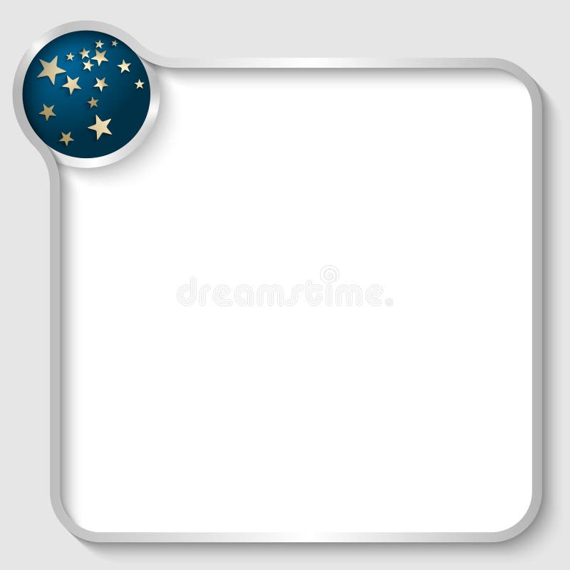 Silver text box stock vector. Illustration of message - 35121305