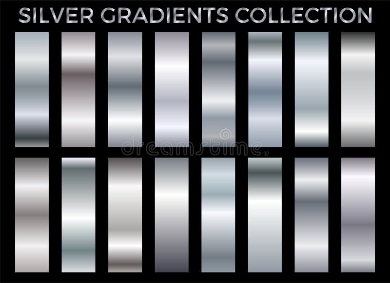 Steel Texture Gradient Background Vector Set Stock Vector ...