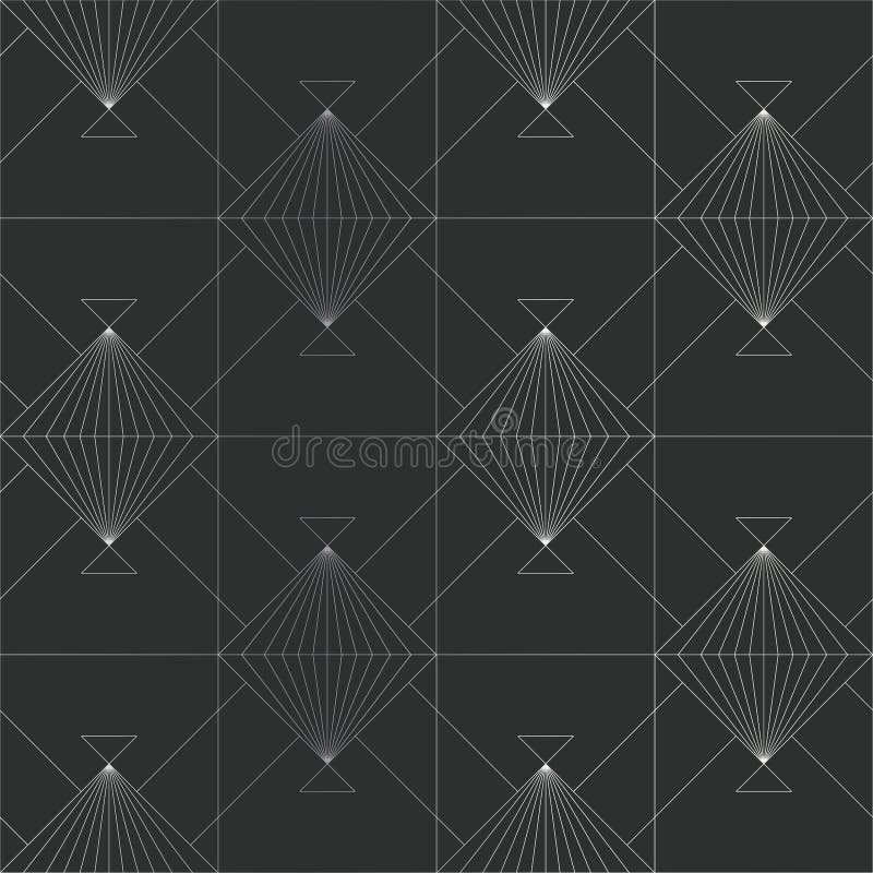 Silver Texture. Seamless Geometric Pattern. Silver Background. Vector ...