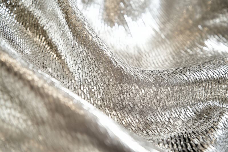 A Silver Textured Surface with a Delicate, Woven Pattern, Resembling ...