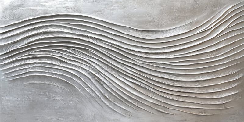 A Silver Textured Surface with a Smooth, Satin-like Finish, Highlighted ...