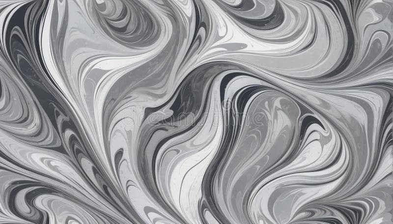 Silver Theme Marbled Paper Design Ai Generated Stock Illustration ...