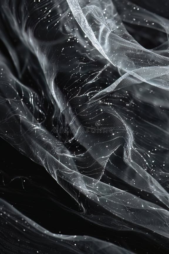 Silver Threads Weaving through the Fabric of the Night Stitching ...