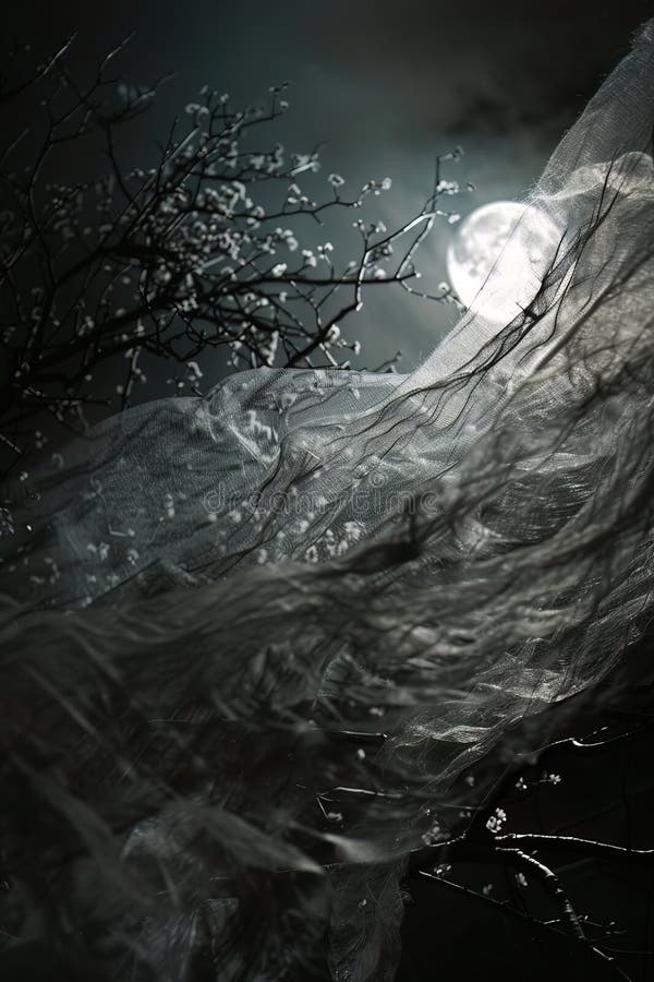 Silver Threads Weaving through the Fabric of the Night Stitching ...