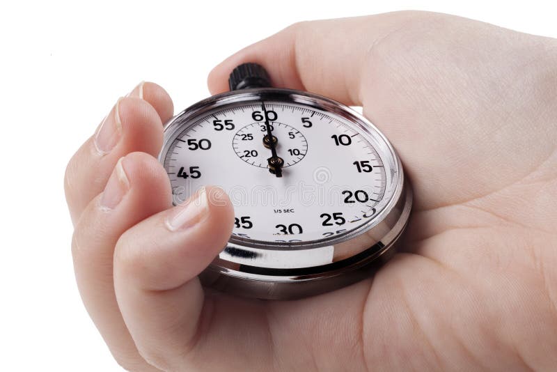 Stopwatch in a hand stock photo. Image of urgency, timepiece - 3552402