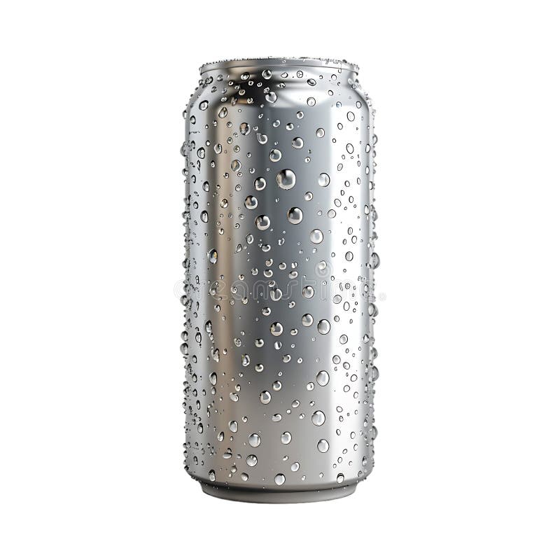Silver Tin Can or Pack on Transparent Background - Ai Generated Stock ...