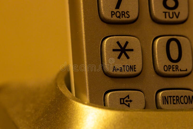 Silver tone cordless phone stock photo. Image of shows - 277577520